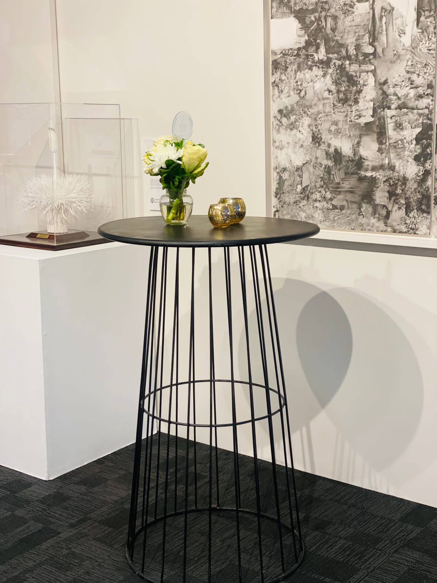 Black Wire Cocktail Table | Sydney Bar Table Hire